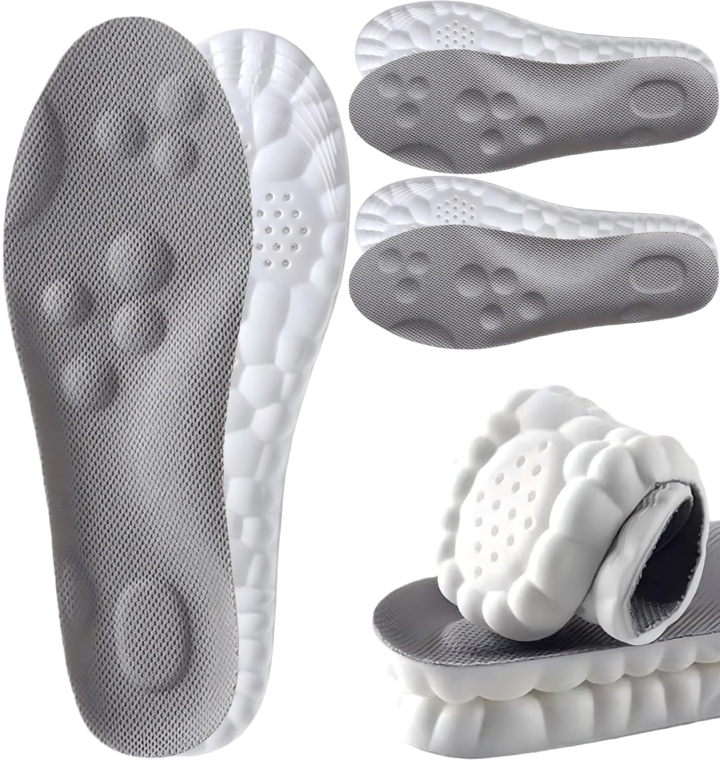 2026 New Upgraded 4D Cloud Insoles for Men & Women | Memory Foam Anti ...
