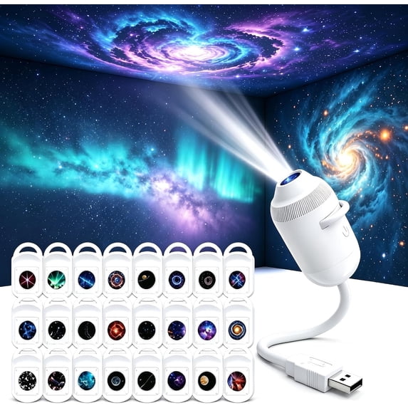 2026 New Upgraded Hd Smart Dynamic 5D Holographic Night Light Projector ...