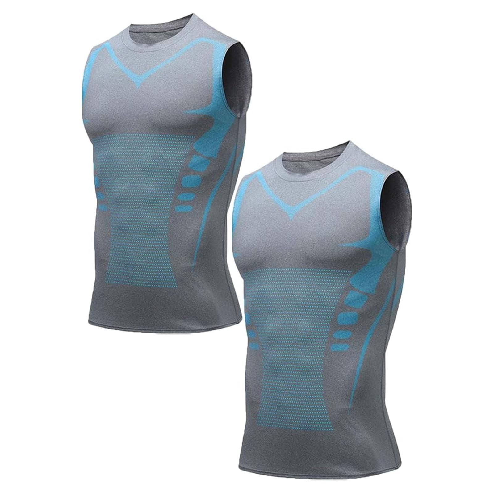2026 New V Boost Shape Wear Shirt for Men Ionic Sleeveless Compression ...