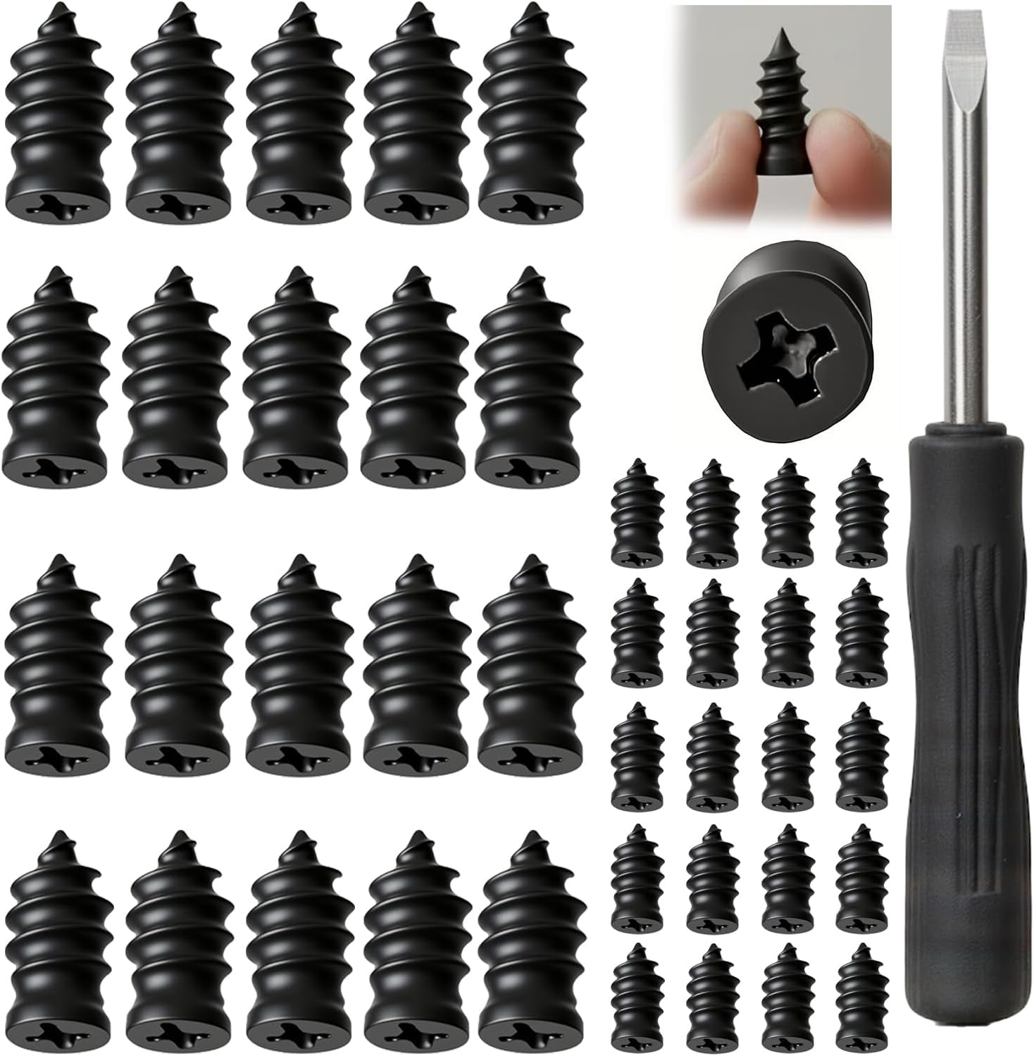 2026 New Vacuum Tire Repair Rubber Nail Screw in Tire Repair Plugs with ...