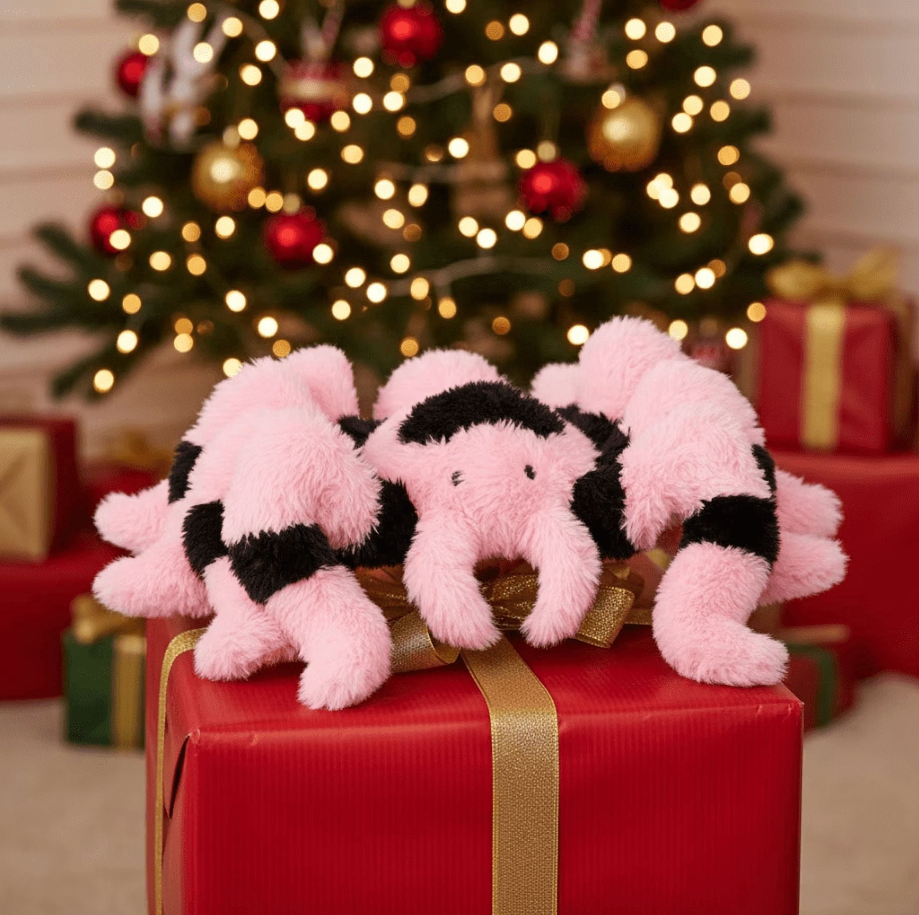 2026 New Valentine Tarantula Spider Plush - 16" Pink and Black Soft ...