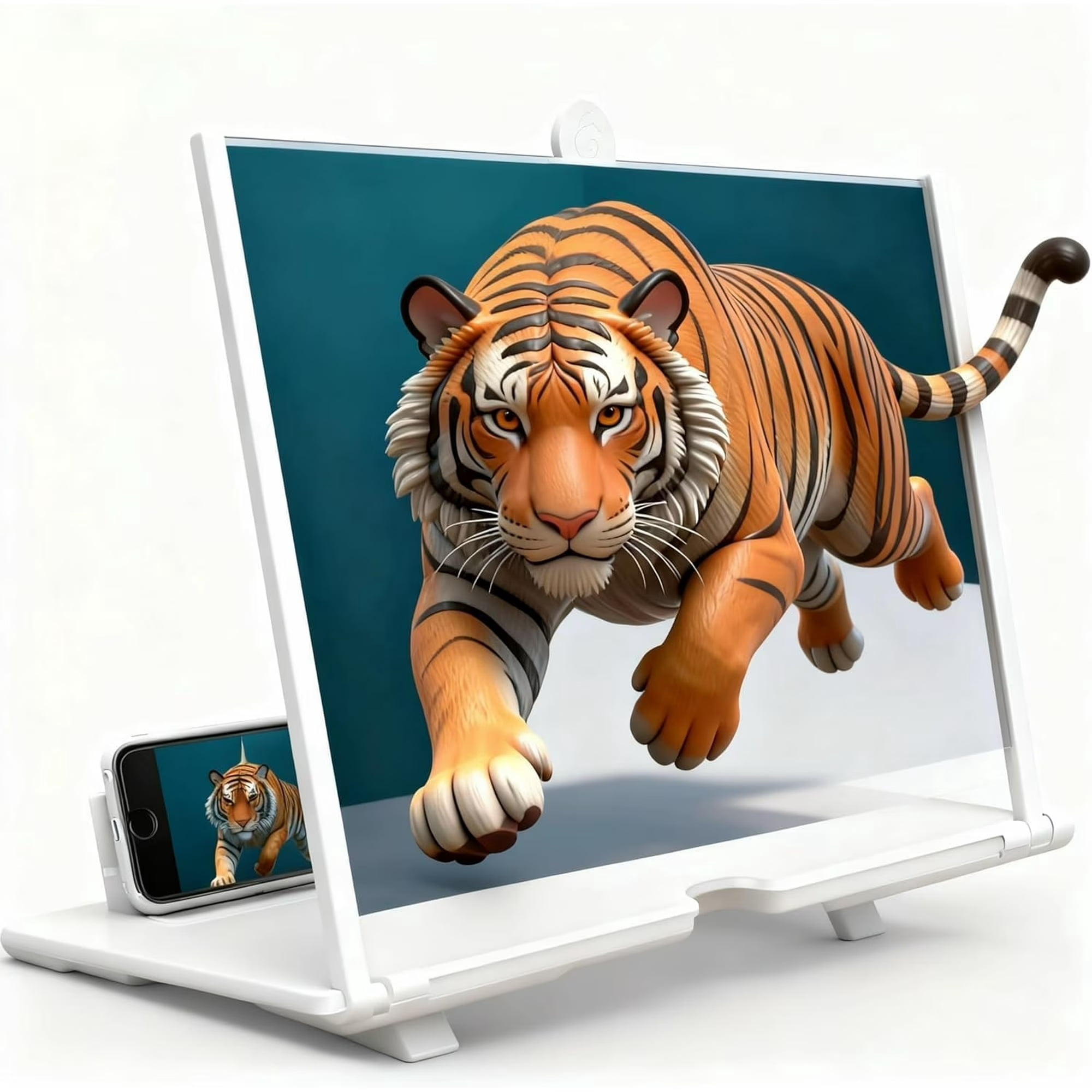 2026 New Version Mobile Phone Magnifier Projector Screen,Upgrade 3D HD ...