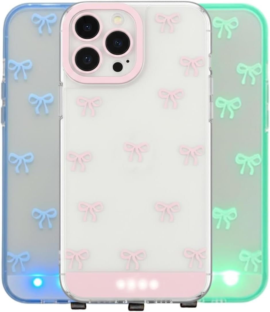 2026 New Vibrant LED Bowknot Light-Up Phone Case for iPhone – Multiple ...