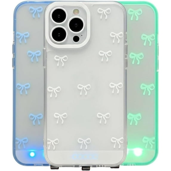 2026 New Vibrant LED Bowknot Light-Up Phone Case for iPhone – Multiple ...
