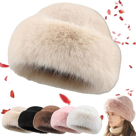 2026 New Winter Faux Fur Bucket Hat, Faux Fur Bucket Hat for Women ...