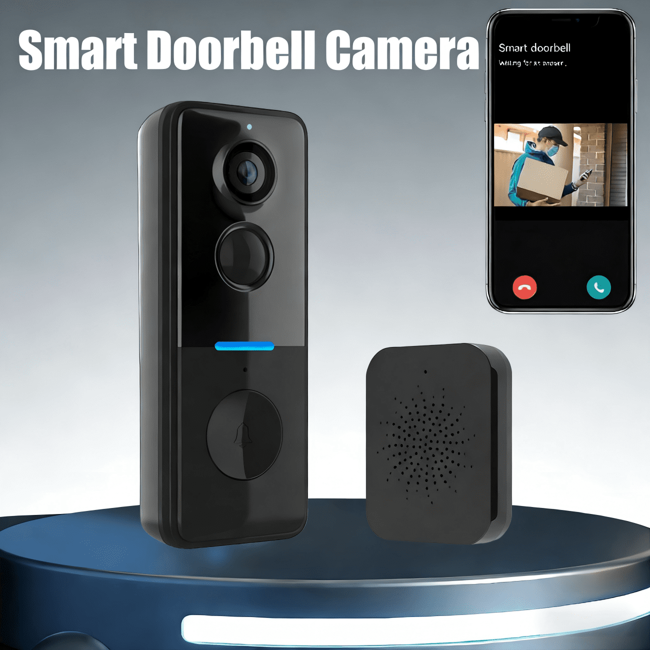 2026 New Wireless Doorbell Camera - 3MP Rechargeable Door Monitoring ...
