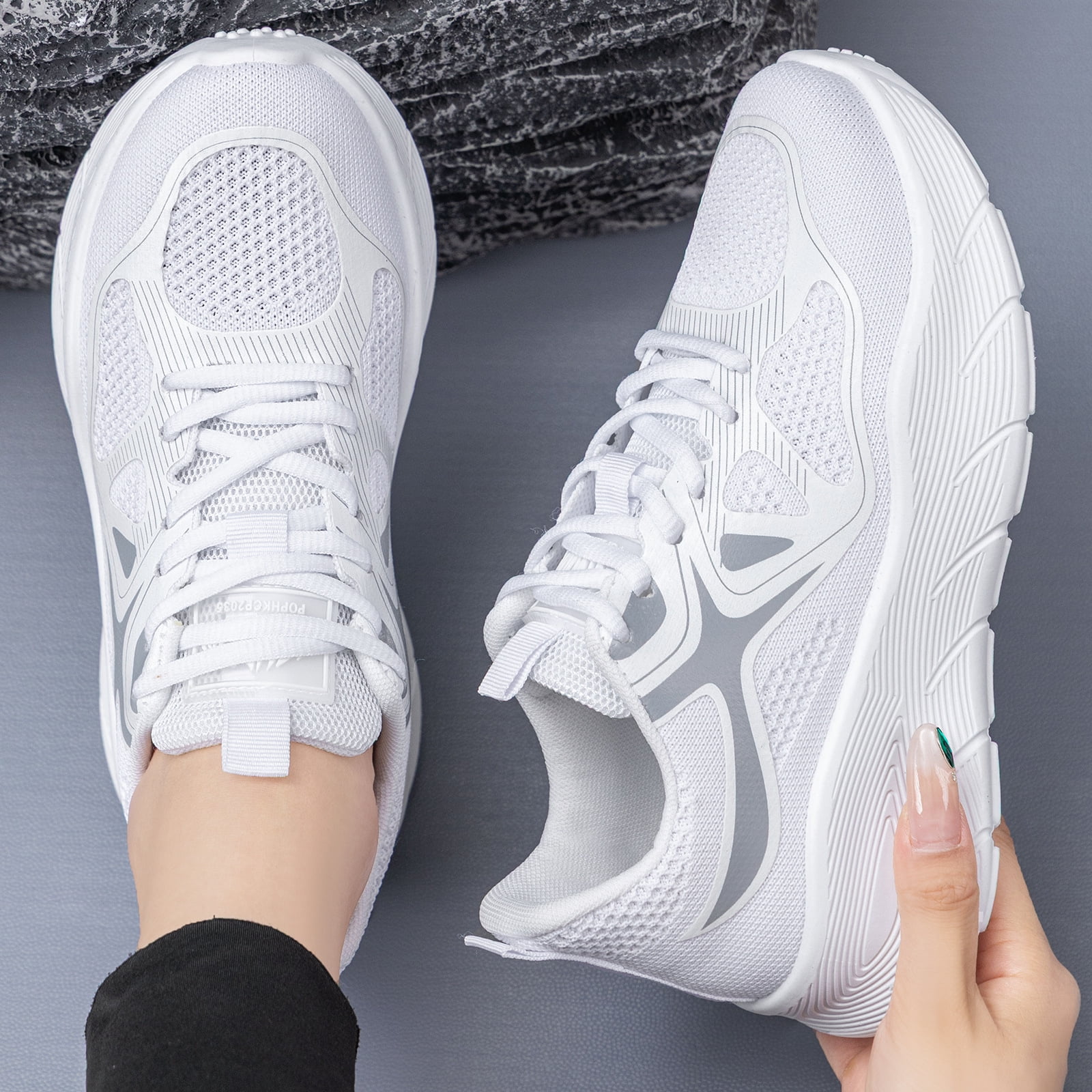 2026 New Women'S Shoes, Spring Breathable Sports Sneakers with Thick ...