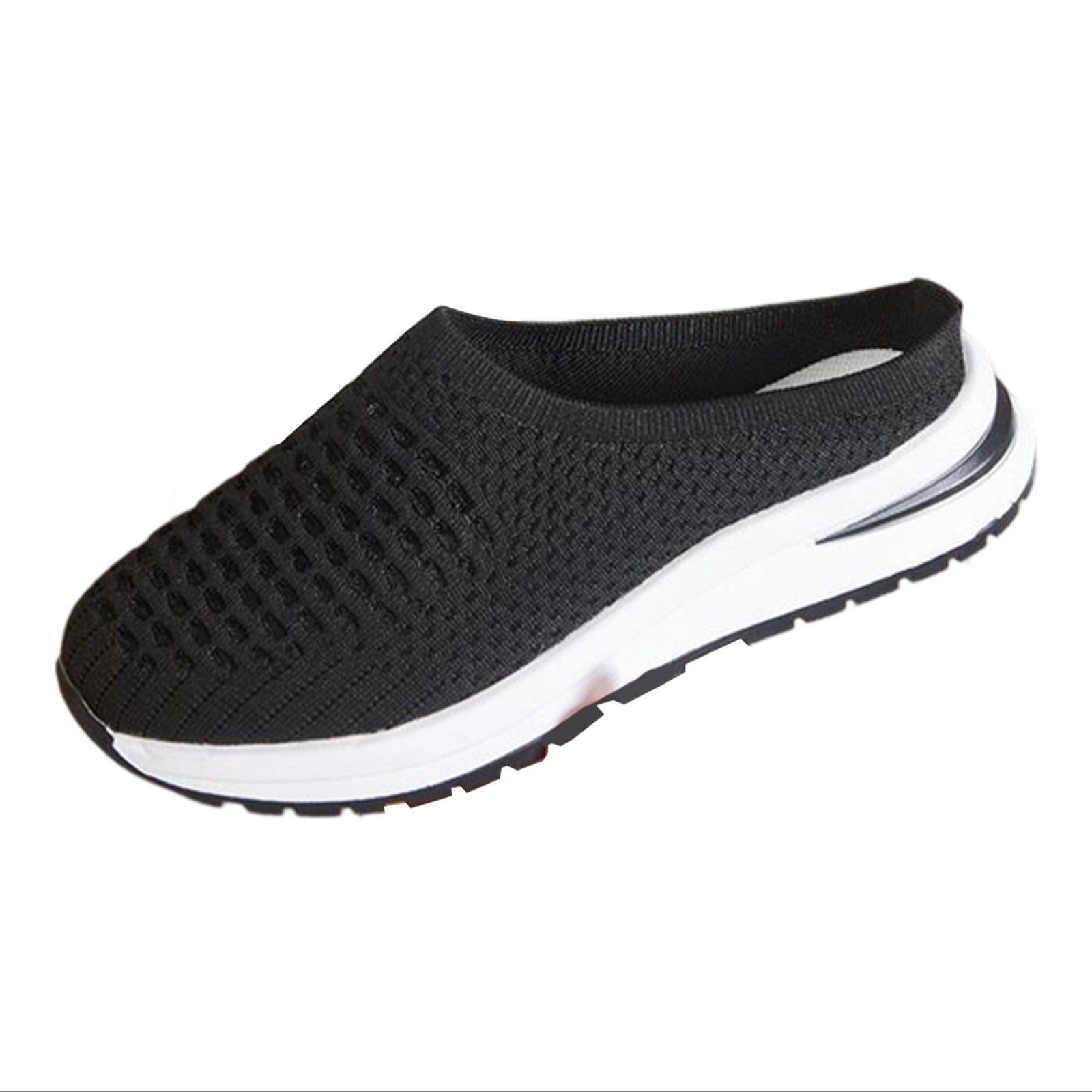 2026 New Womens Breathable Mesh Walking Mules Sneakers Open Back Slip ...