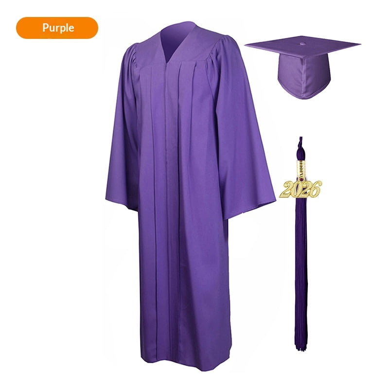 2026 New Woven Bachelor's Gown, American Style Adult Graduation Gown ...