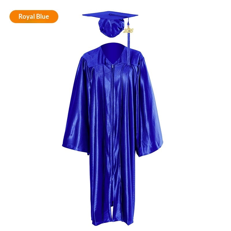 2026 New Woven Bachelor's Gown, American Style Adult Graduation Gown ...