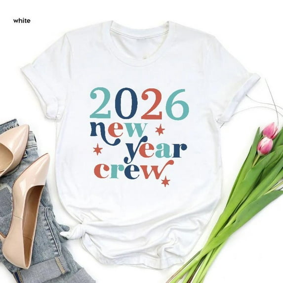 2026 New Year Crew Tshirt, New Year Party Shirt, Happy New Year Shirt ...