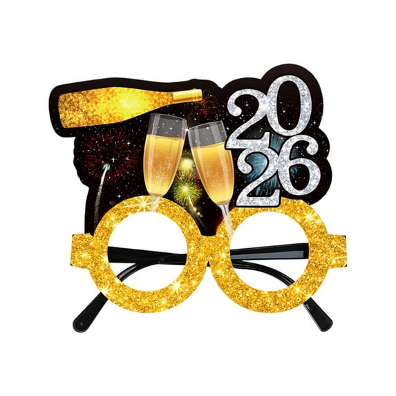 2026 New Year Glasses, 1 Pack Party Plastic Eyeglasses for New Years ...