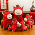 2026 New Year of The Horse Plush Toy, 1 Count, 18 Inch, Red Festive ...