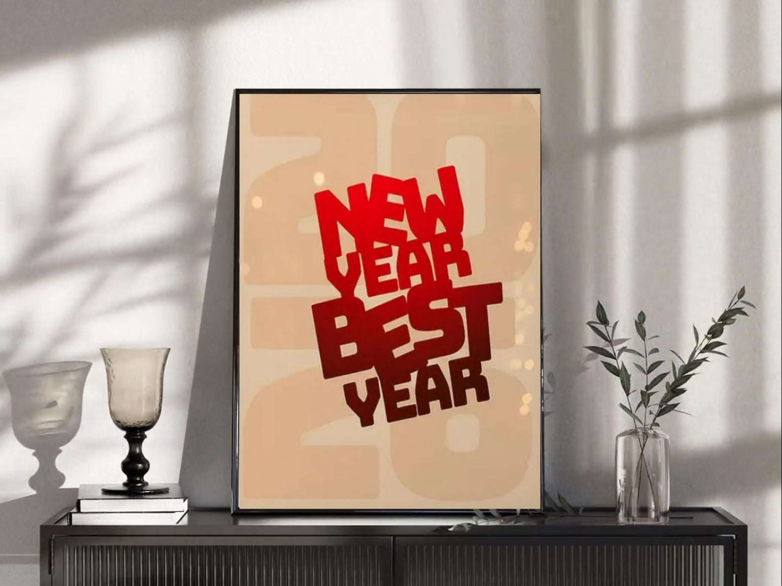 2026 New Year Party Celebration Wall Poster Living Room Size 24x36 ...