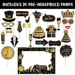 KatchOn, NYE Photo Booth Props 2026 - Pack of 36 | 2026 Photo Booth ...