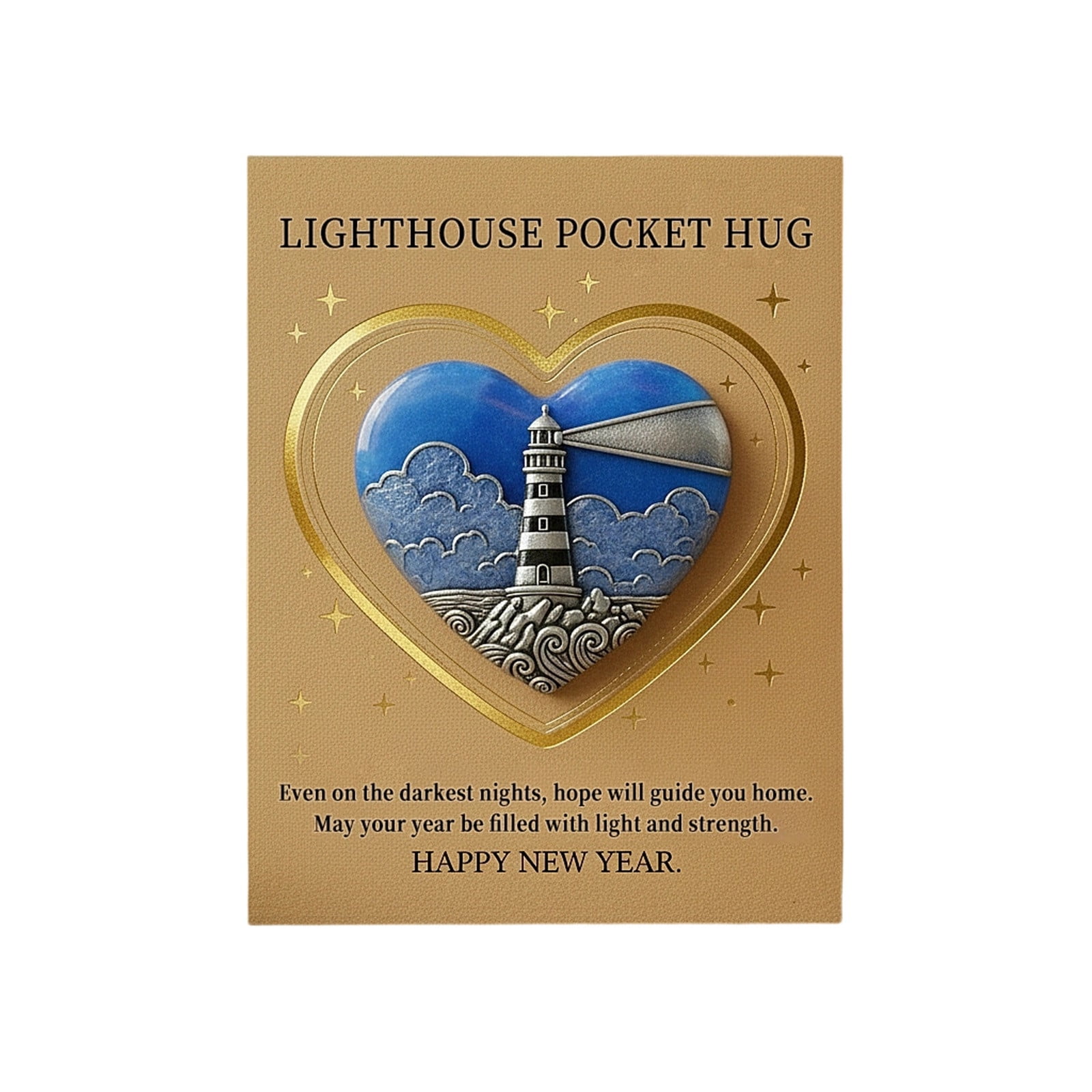 2026 New Year Pocket Hug – a Symbol of Hope, Strength & Love, Deep Blue ...