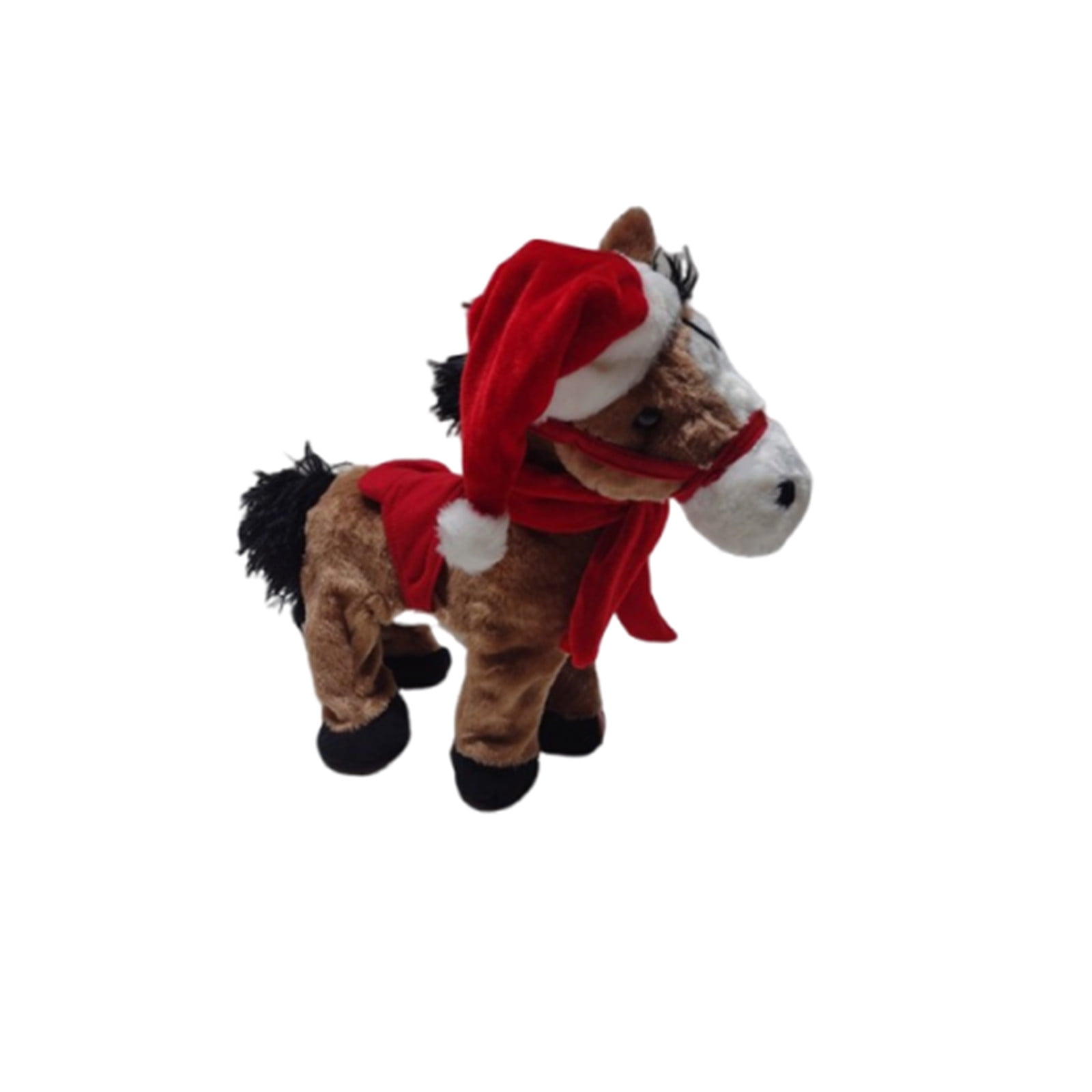 2026 New Year Spotted Horse Plush Toy, Electric Riding Pony For Spring ...