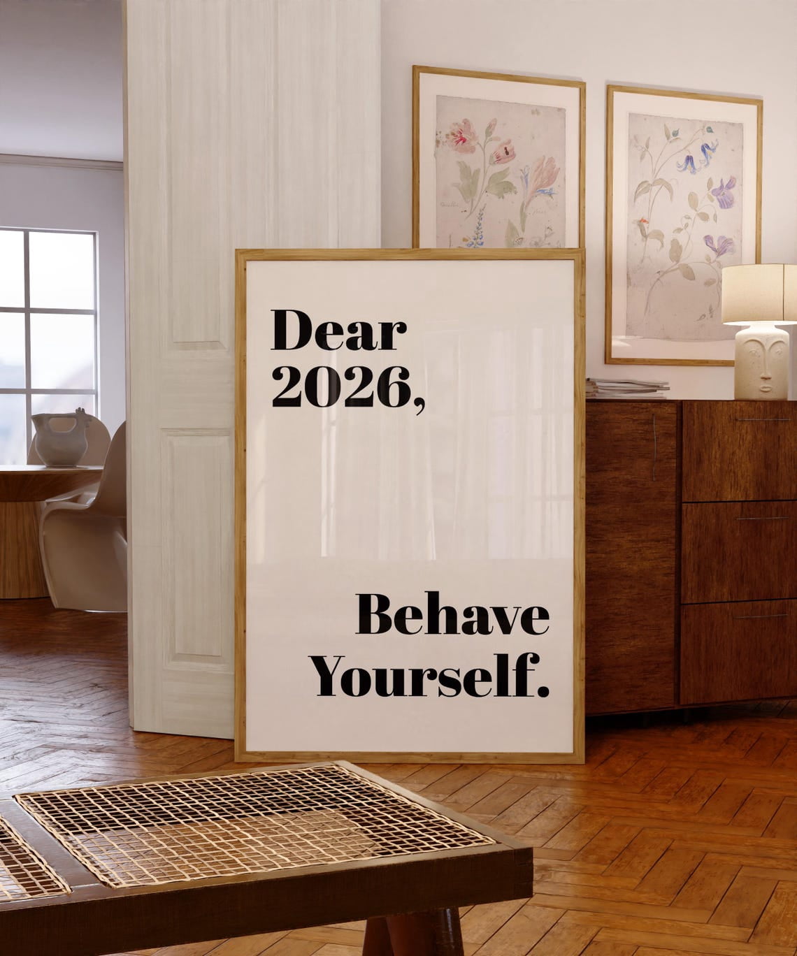 2026 New Years Eve Retro Number Wall Art, Unframed Canvas Size 16x24 ...