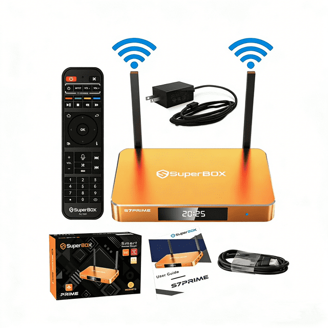 2026 Newest SuperBox S7PRIME Smart TV Box with Built-in Voice Control ...