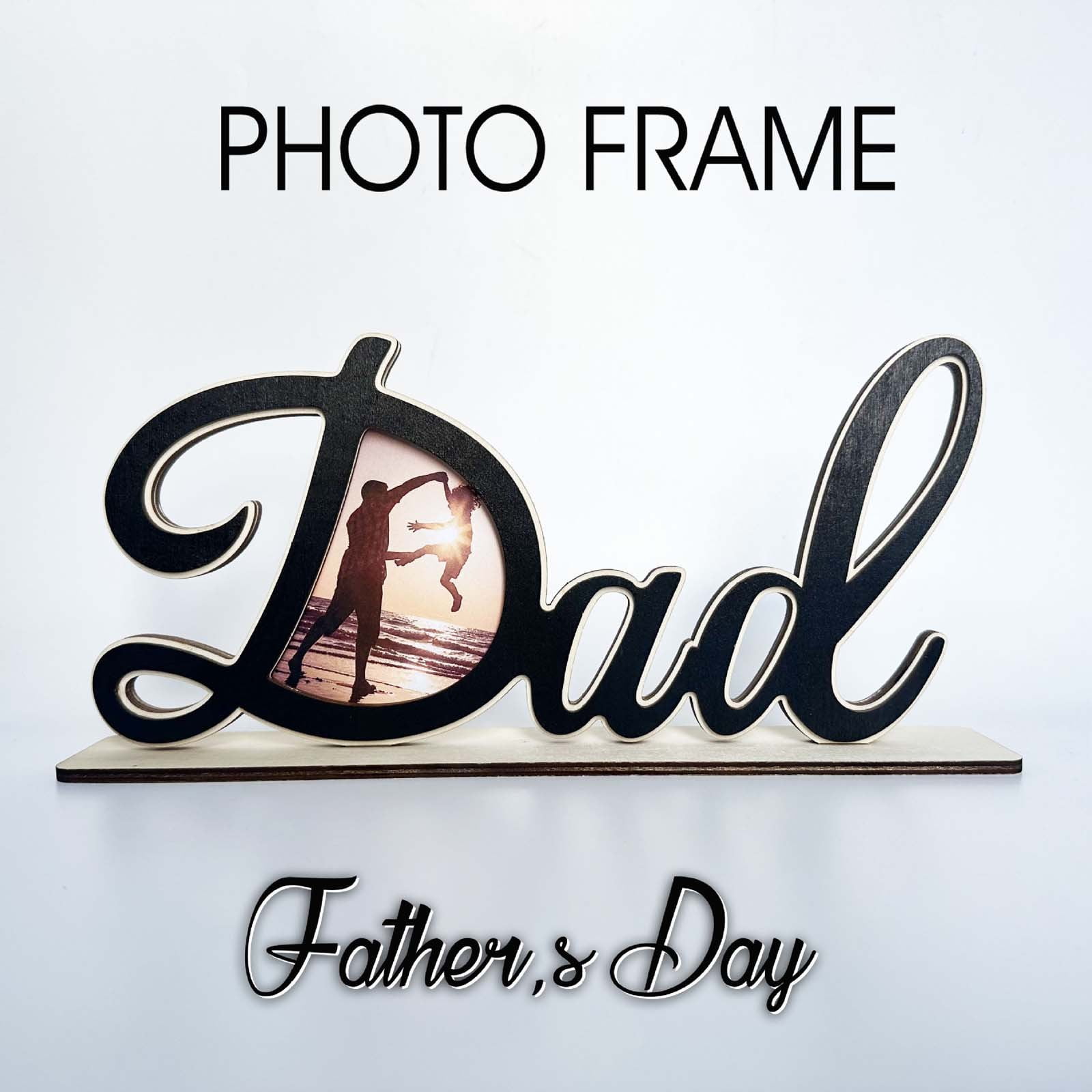 2026 Newly Upgraded Wooden Father Letter Frame Holidays Home Living ...