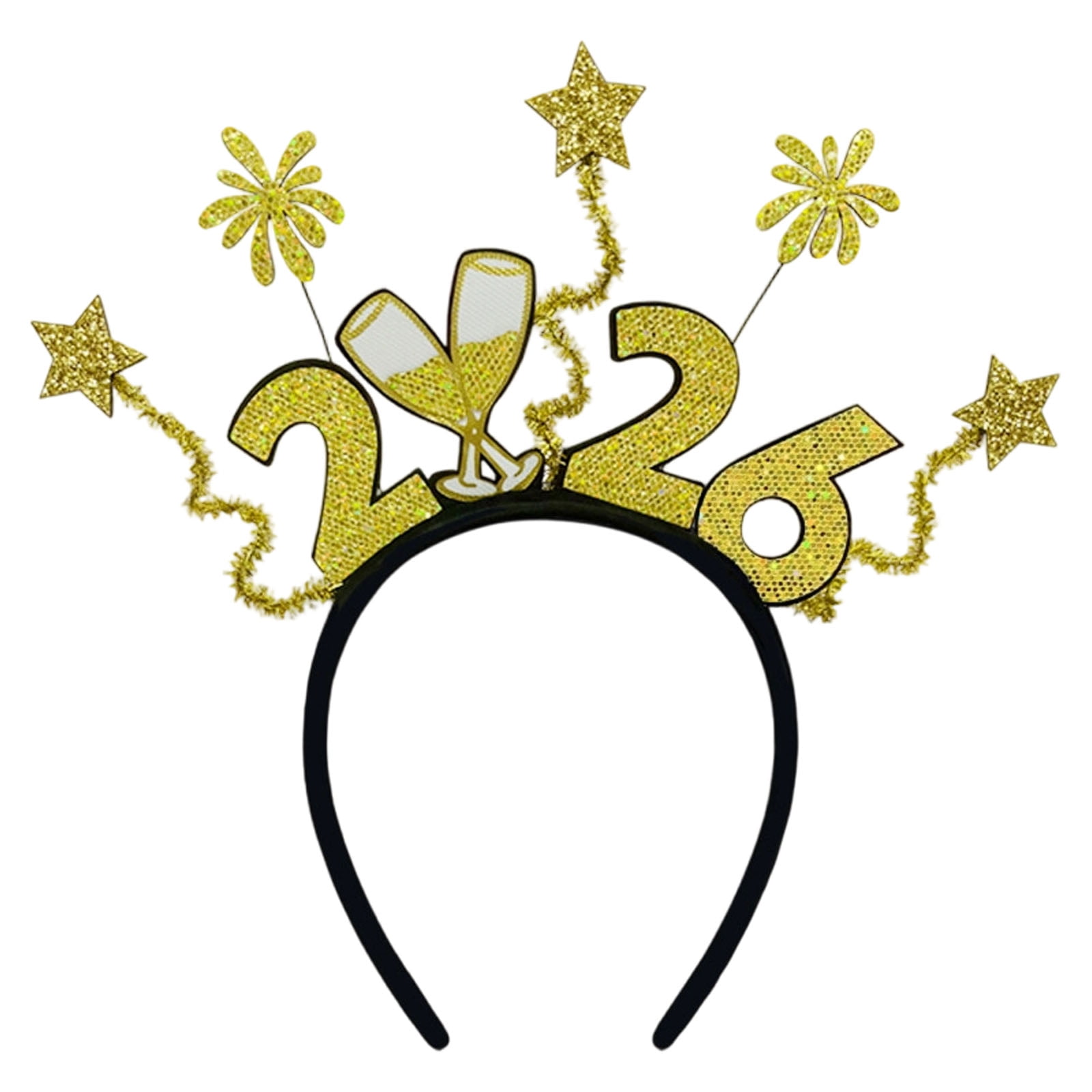 2026 Nye Headbands Glitter Number Hair Accessories for New Years Eve ...