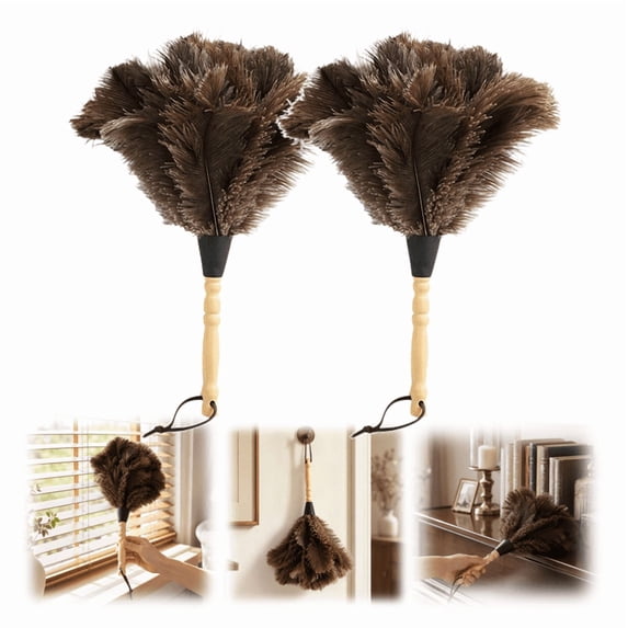 2026 Ostrich Feather Duster 14 inch Fluffy Natural Genuine Ostrich ...