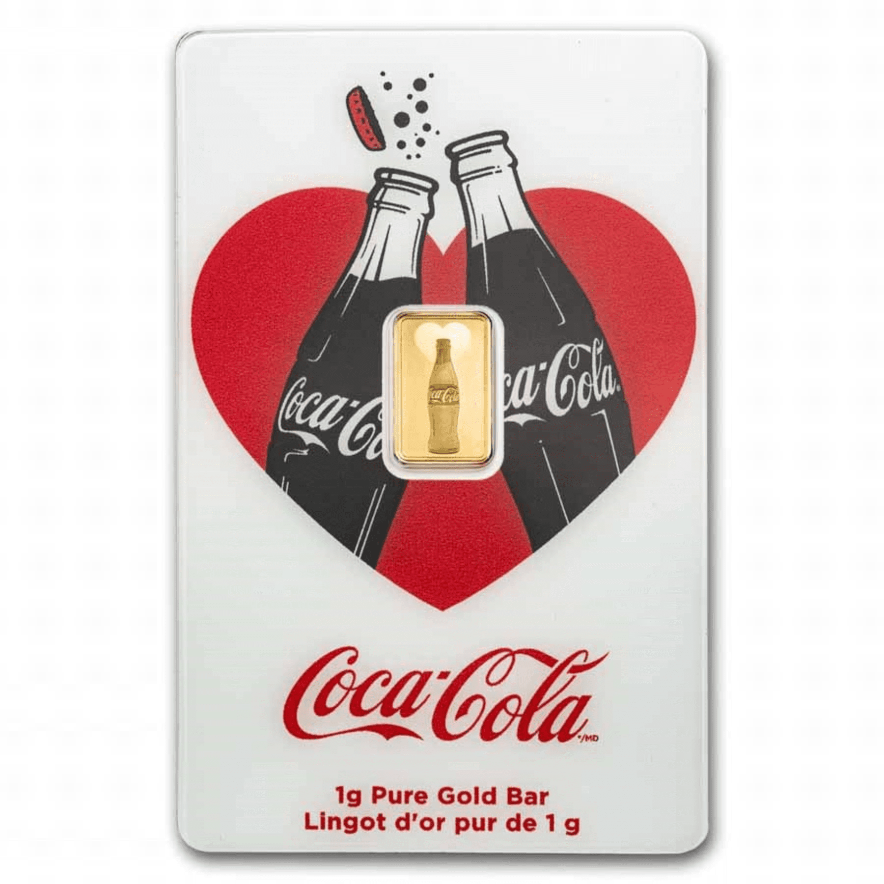 2026 Pamp Coca-Cola Valentine's Love 1 Gram Goid Bar - Walmart.com