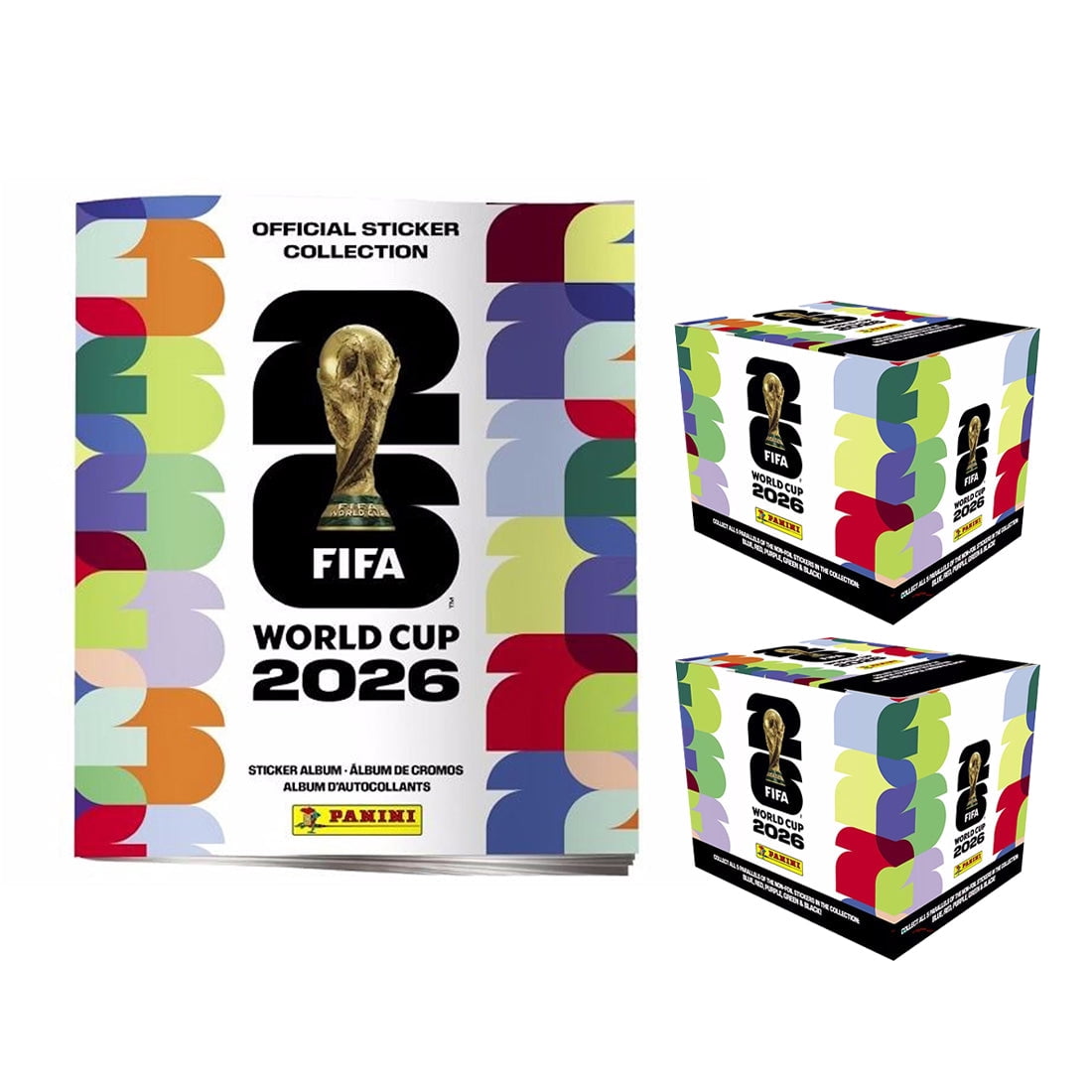 2026 Panini FIFA World Cup Soccer Trading Stickers - 100 Packs & Album ...