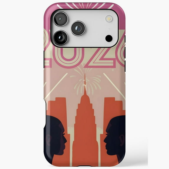 2026 Pink Celebration Vibrant Art iPhone Case 17 16 15 14 13 12 11 Pro ...