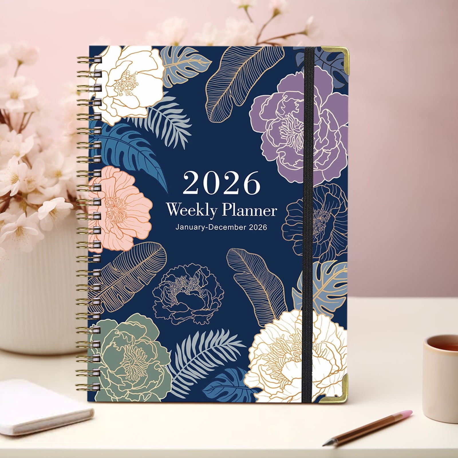 2026 Planner A5 Schedule Notebook with Dividers - Spiral Coil Binding ...