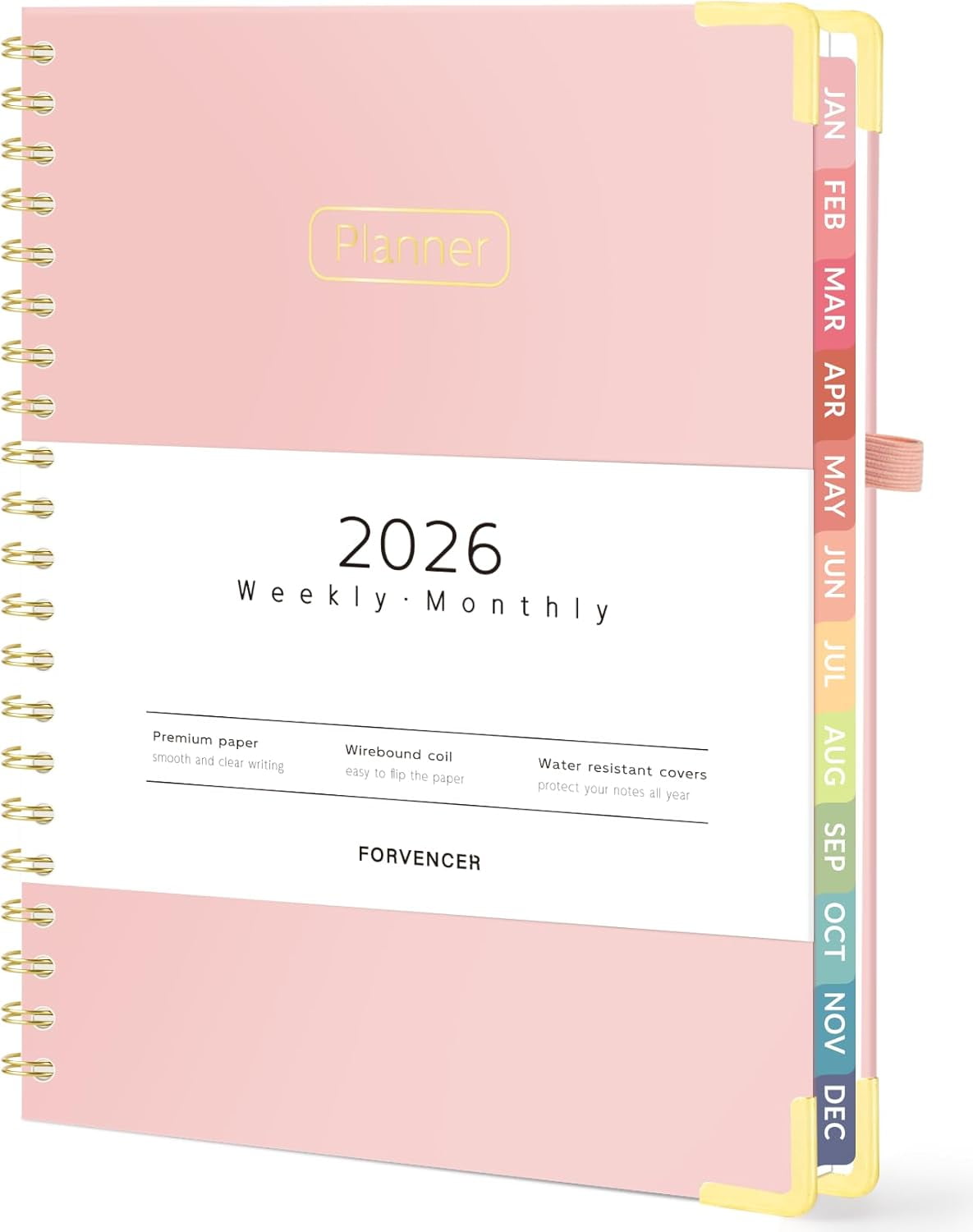 2026 Planner, Hardcover Calendar Planner Weekly and Monthly, Jan 2026 ...