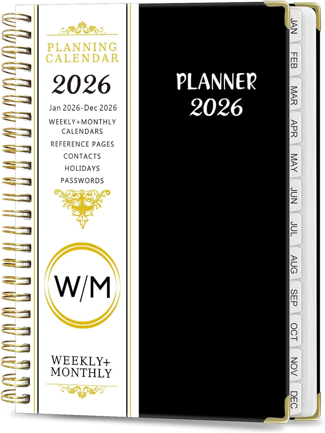 2026 Planner,JAN. 2026-DEC. 2026,A5 (6.2"x8.5"),Monthly and Weekly ...