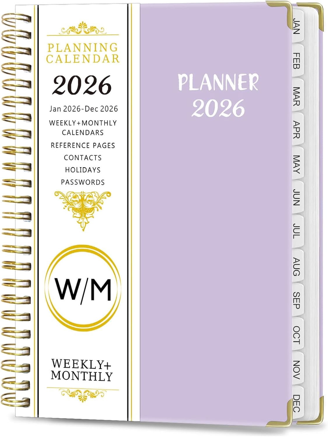 2026 Planner,JAN. 2026-DEC. 2026,A5 (6.2"x8.5"),Monthly and Weekly ...