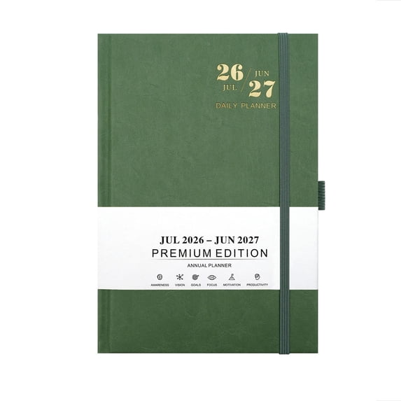 2026 Planner,Leather Cover A5 2026 Weekly and Monthly Planner 5.7x8.5 ...