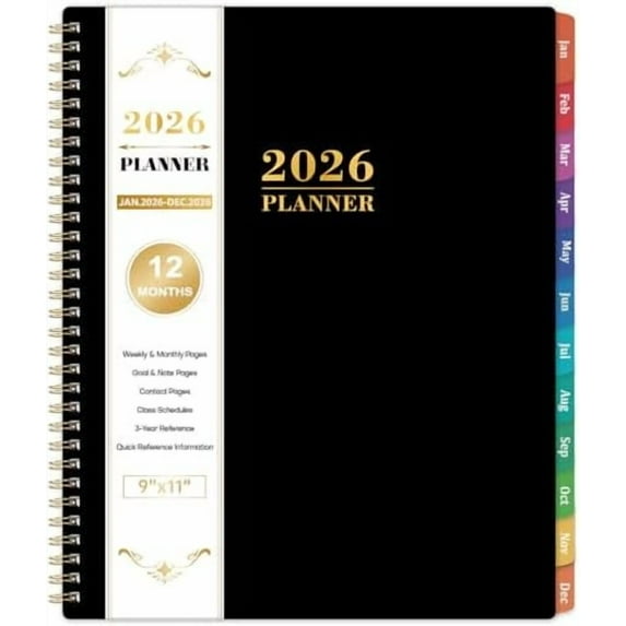 2026 Planner - Planner 2026, Jan.2026 - Dec.2026, 9"x11", 2026 Planner ...
