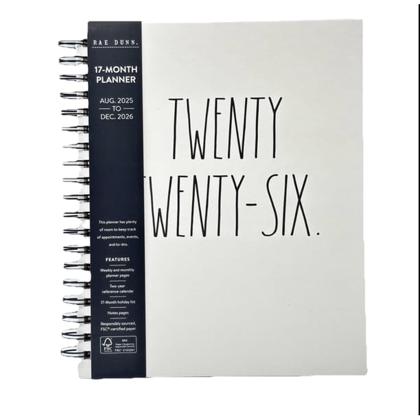 2026 Planner, Rae Dunn Planner 2025-2026 Hard Cover Planner, Bee 17 ...