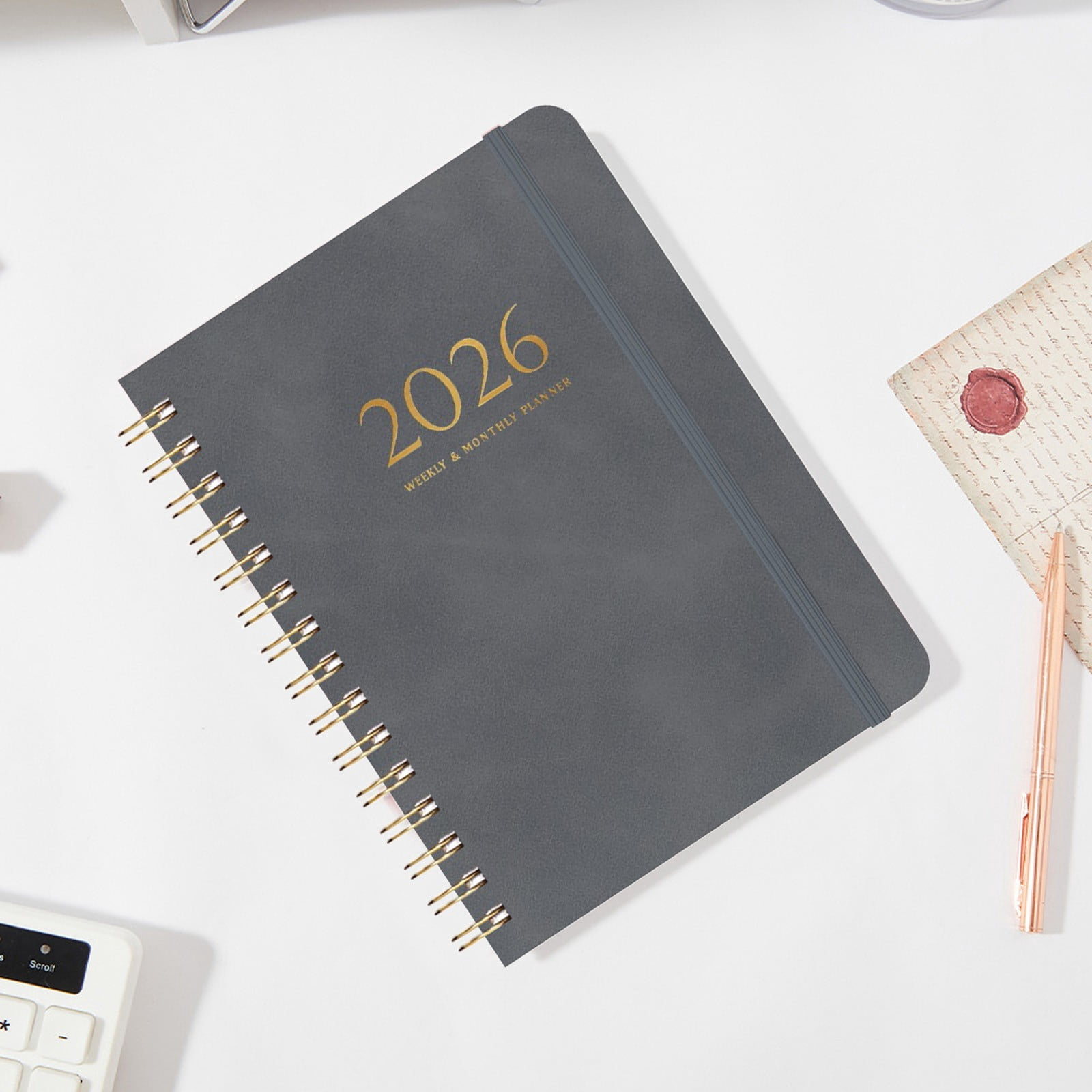 2026 Planner Spiral Notebook 6x8.46 Inch Weekly&Monthly Planner for ...