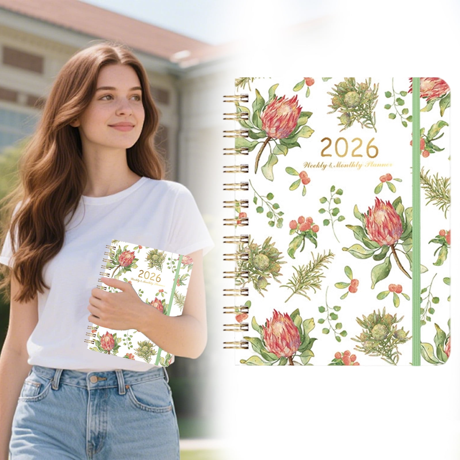 2026 Planner Weekly And Monthly Calendar Planner For Women Jan 2026 Dec ...