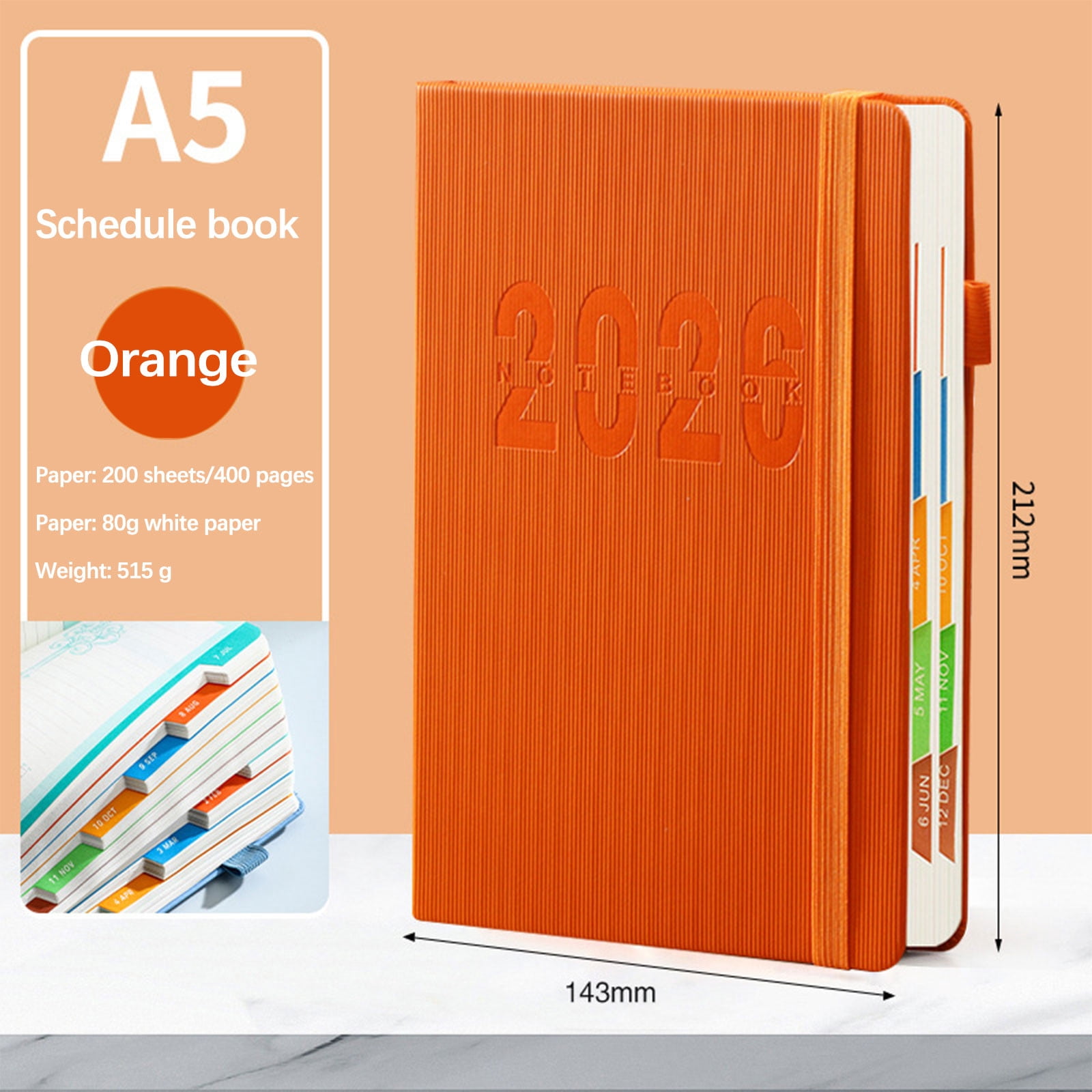 2026 Planner Weekly Monthly Academic Year Organizer with Dotted Note ...