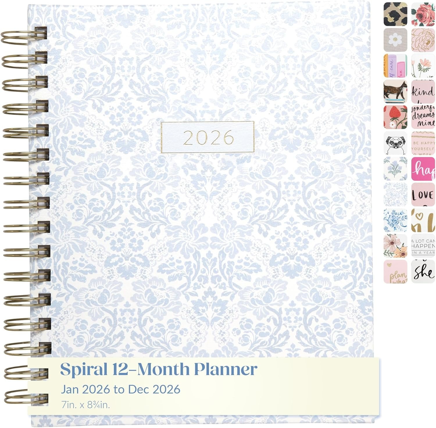 2026 Planner Weekly and Monthly - 7'' .75'' Hard Cover January December ...