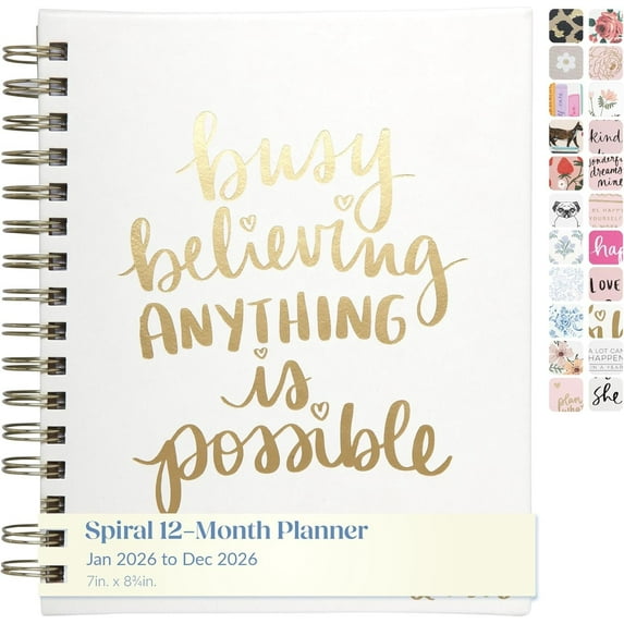 2026 Planner Weekly and Monthly - 7'' .75'' Hard Cover January December ...