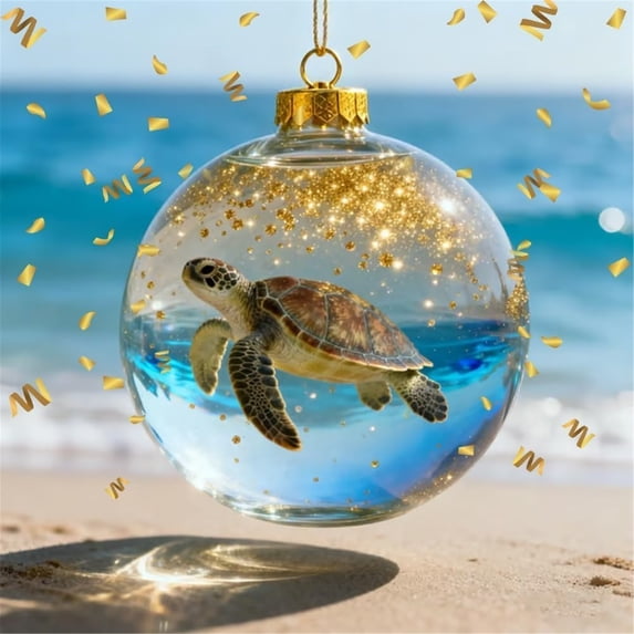 2026 Playful Animal Ball Decorations, 3D Marine & Forest Life Crystal ...