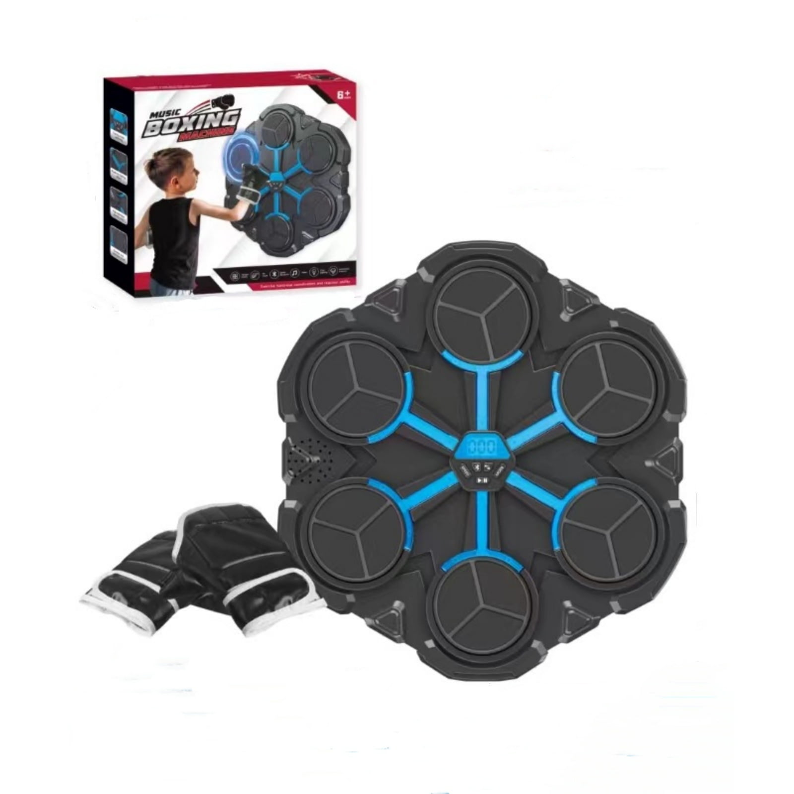 2026 Plus Music Boxing Machine, Wall-Mounted Punch Pad with 3 ...