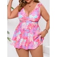 2026 Plus Size One Piece Swimsuit Women's Fashionable Slimming Belly ...