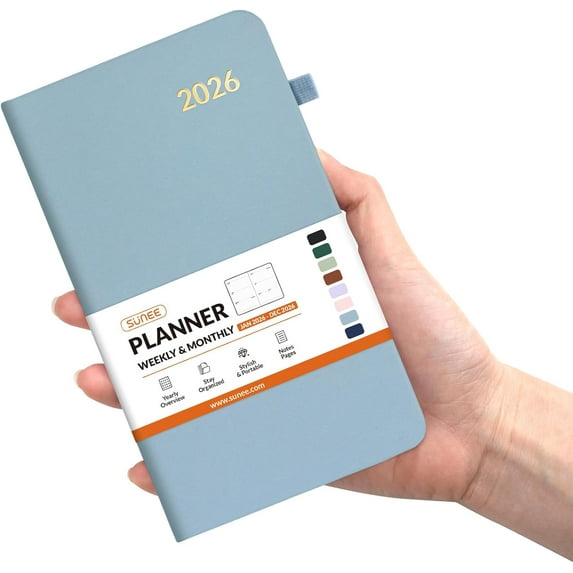 2026 Pocket Weekly Planner for Purse 3.5" x 6" - 12 Month (January 2026 ...
