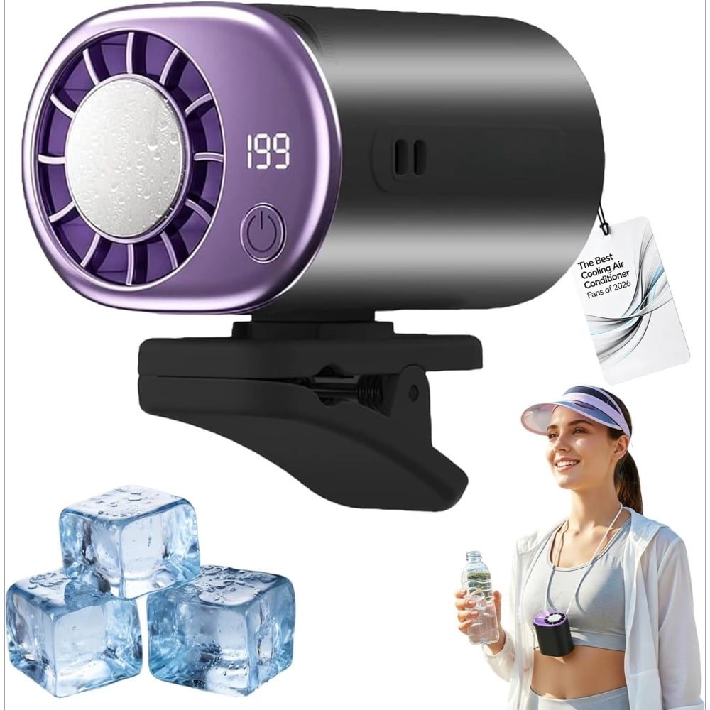 2026 Portable Clip-on Car Cooling Fan, 360° Full Rotation, 199 ...