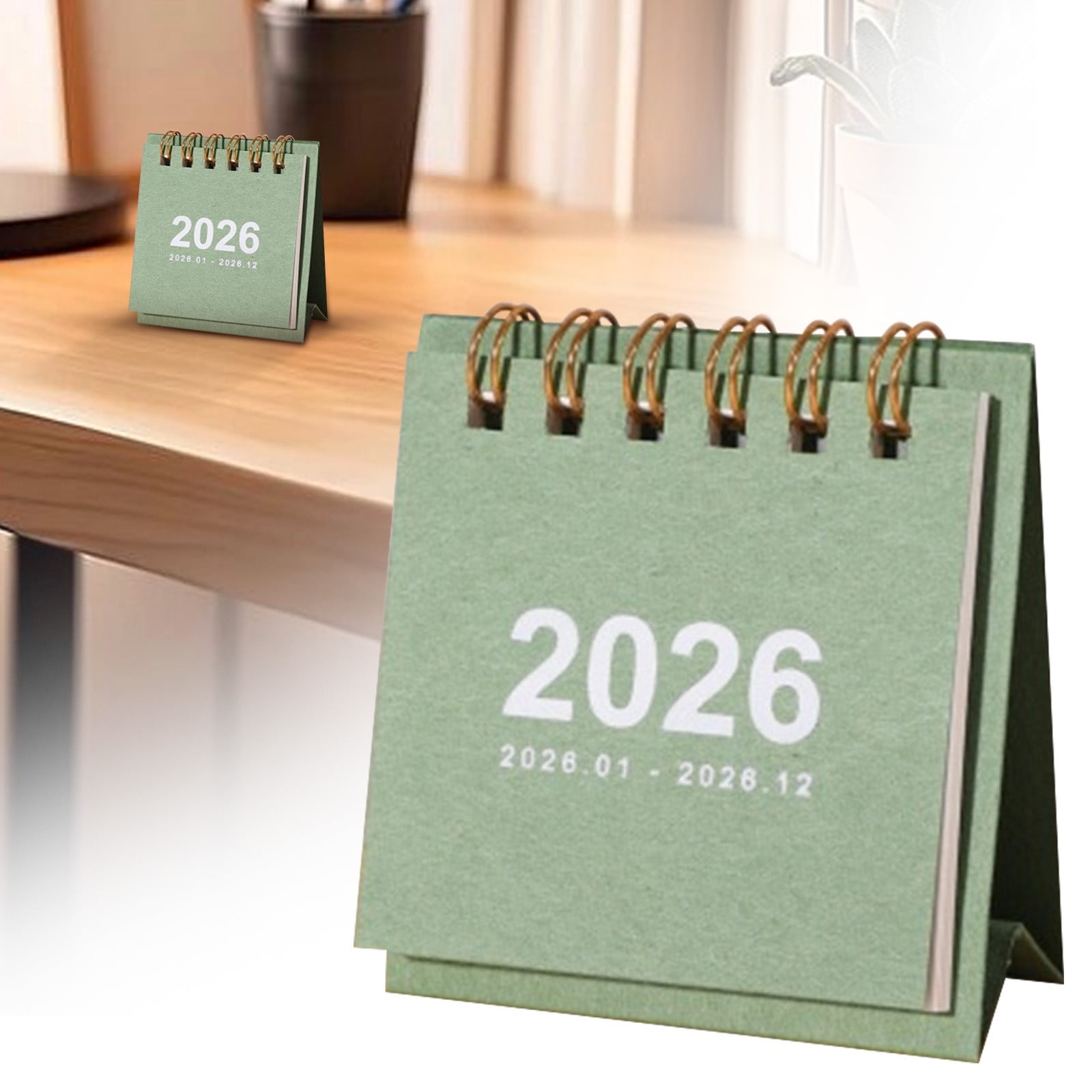 2026 Portable Desktop Calendar - Mini Foldable Plan Book for Office ...