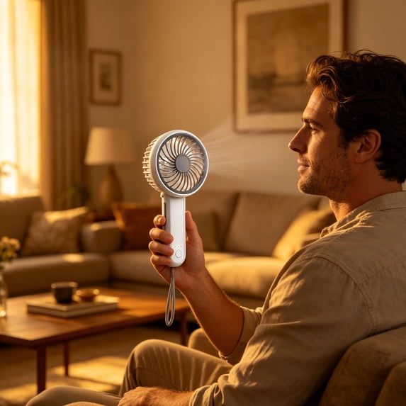 2026 Portable Fan Portable USB Handheld Fan Rechargeable Outdoor Fan ...
