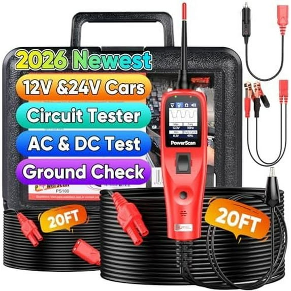 2026 PowerScan PS100 Power Circuit Probe Kit, 12V 24V Automotive ...