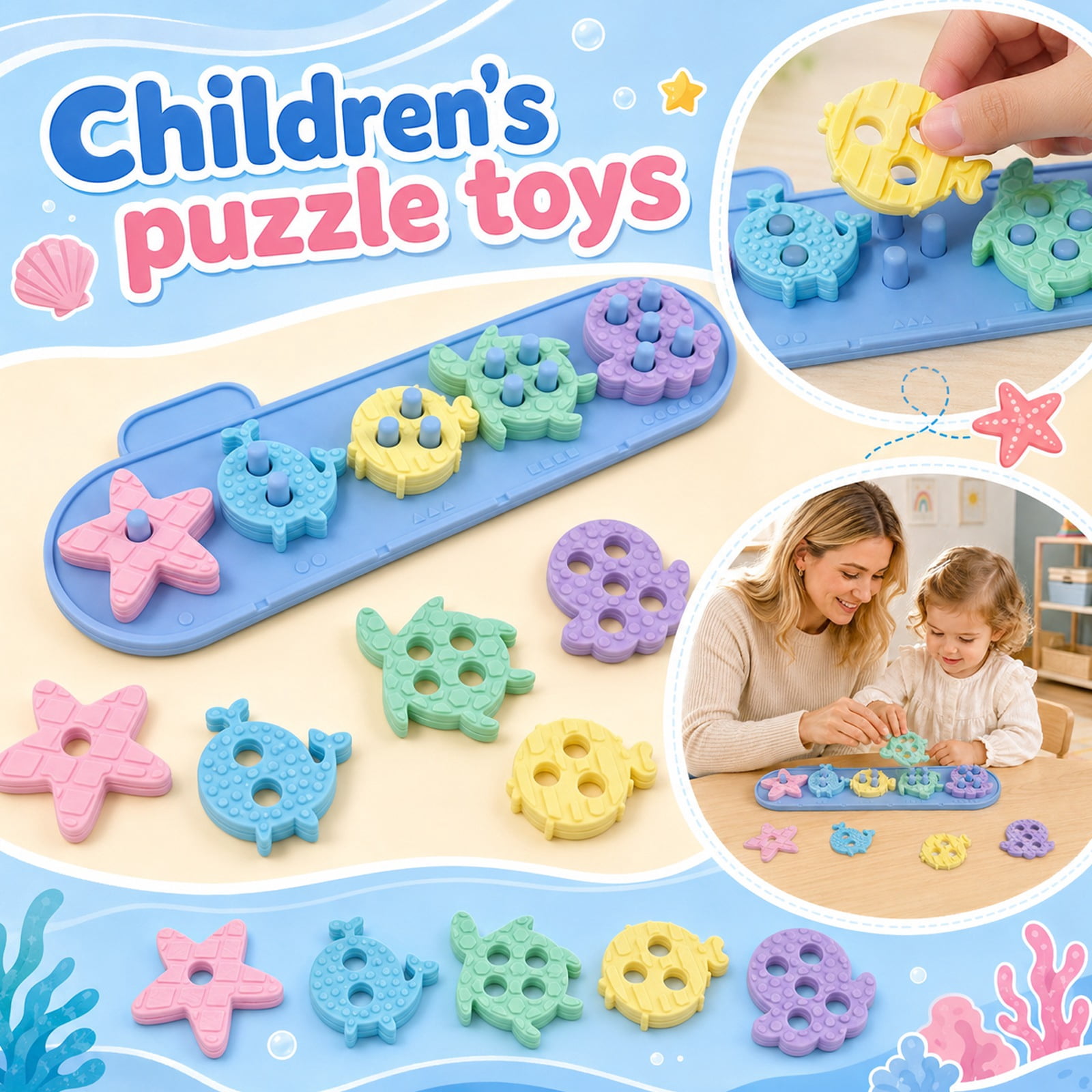 2026 Premium Silicone Ocean Animal Toys, Practical bath toys, Color ...